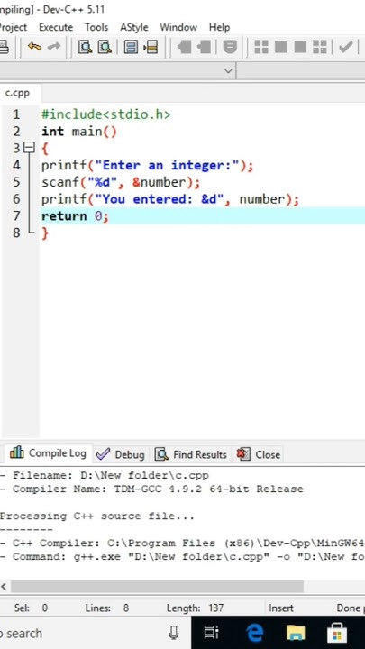 Shorts Varialshorts C Coding Bestcodingstatus Youtube