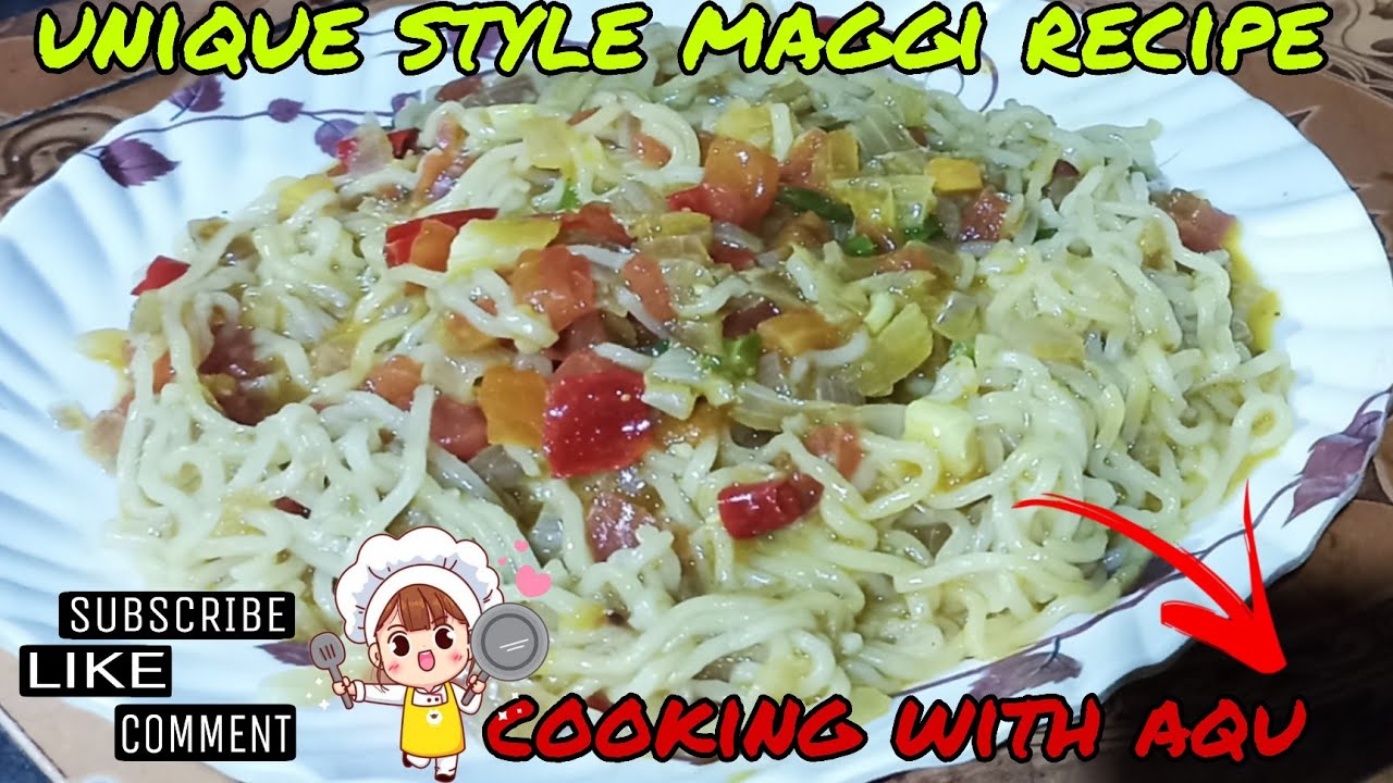 Unique Style Maggi Recipe 😋|| Masaladar Maggi Recipe😋 ...