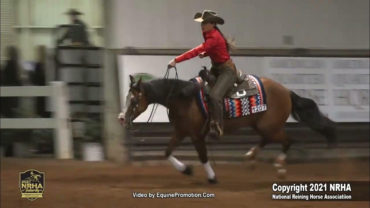 Smart Chicago Spook shown by Naike Bell 2021 NRHA Futurity Limited Open and Rookie Pro - YouTube