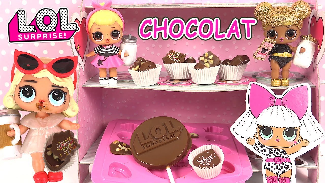 Poupées LOL Surprise Crée tes chocolats Make your own chocolate - YouTube