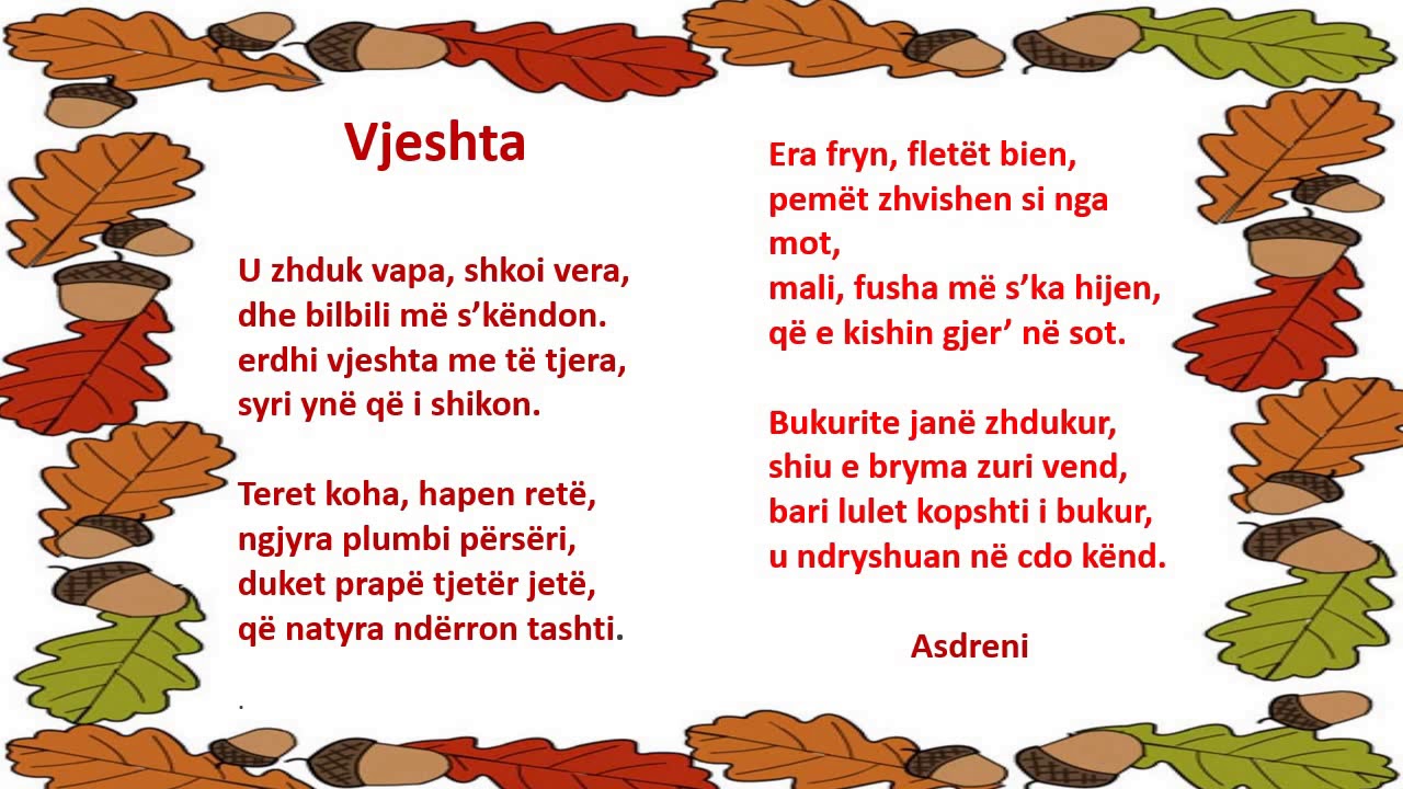 VJESHTA GJUHE AMTARE - YouTube