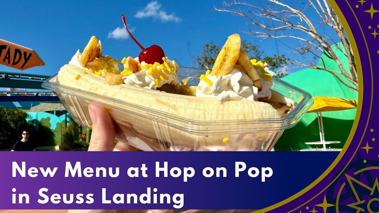 New Menu at Hop on Pop Ice Cream Shop in Seuss Landing - Sundaes at ...
