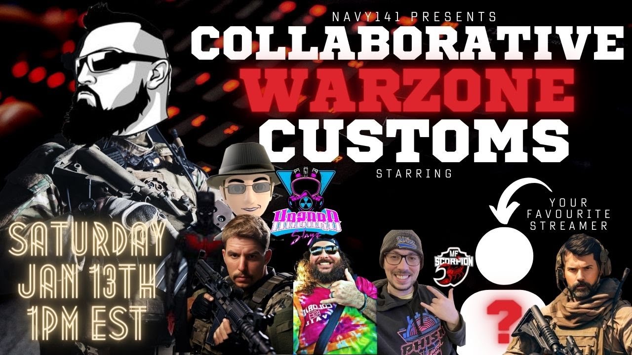 WARZONE CUSTOMS! Starring ALL Your Favourite Streamers! - YouTube