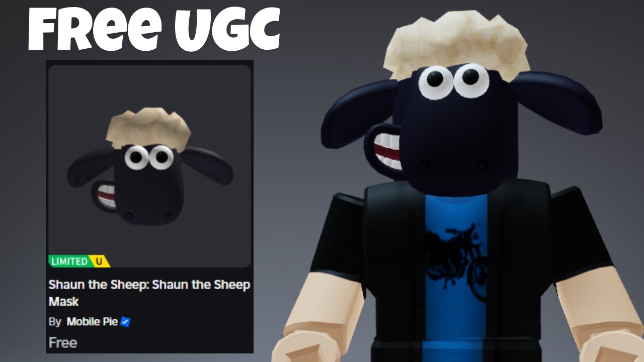 Free UGC Limited! How To Get Shaun the Sheep: Shaun the Sheep Mask ...