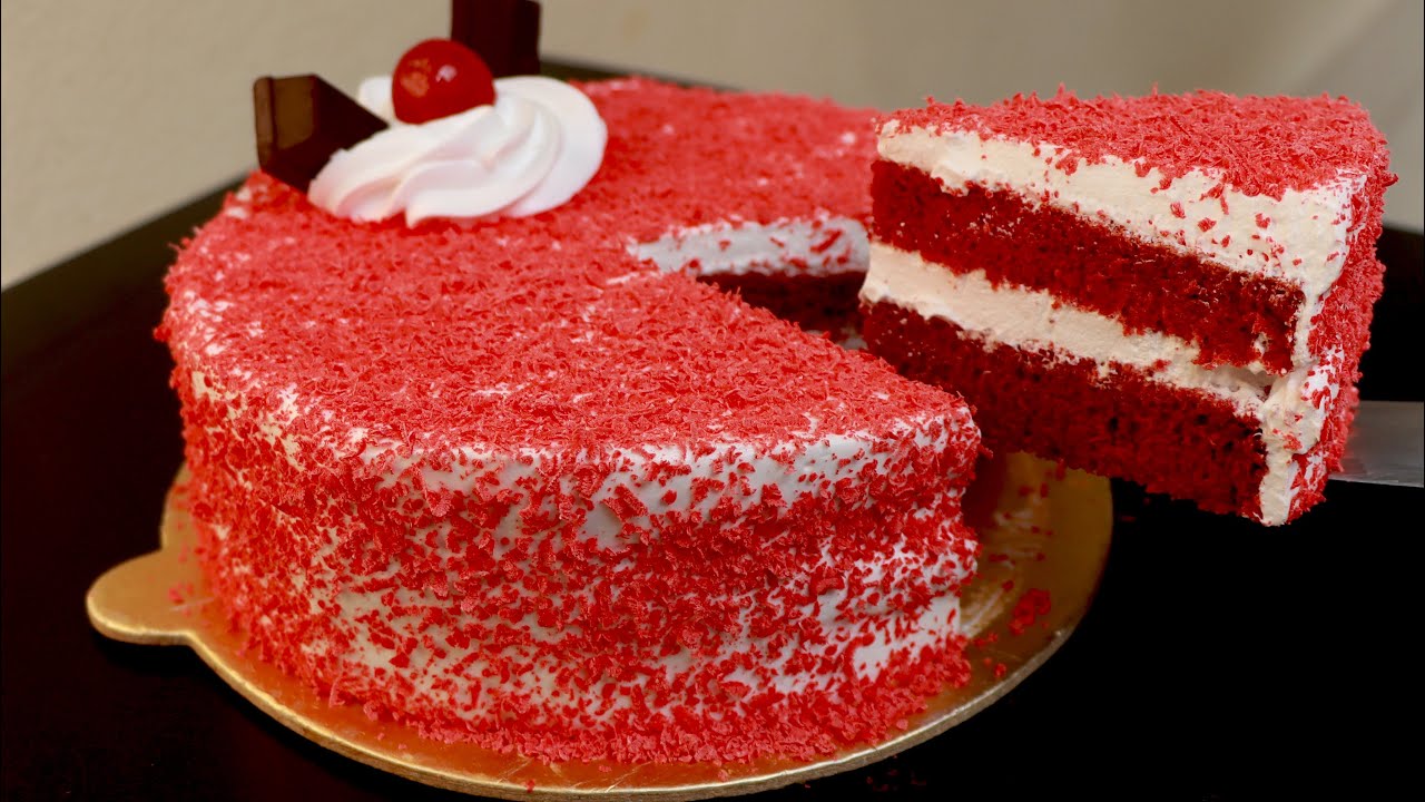 দুনিয়ার সবচেয়ে সহজে তৈরি রেড ভেলভেট কেক | Red velvet cake ...