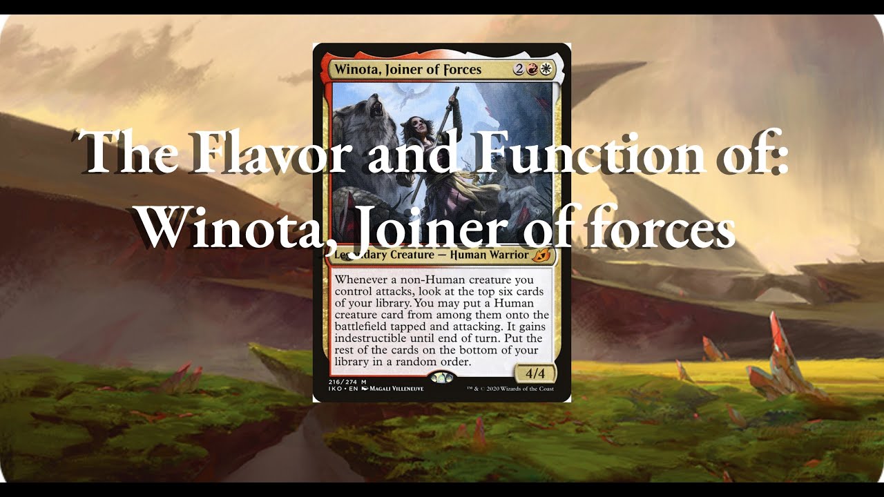 Flavor and Function: Winota Joiner of Forces - YouTube