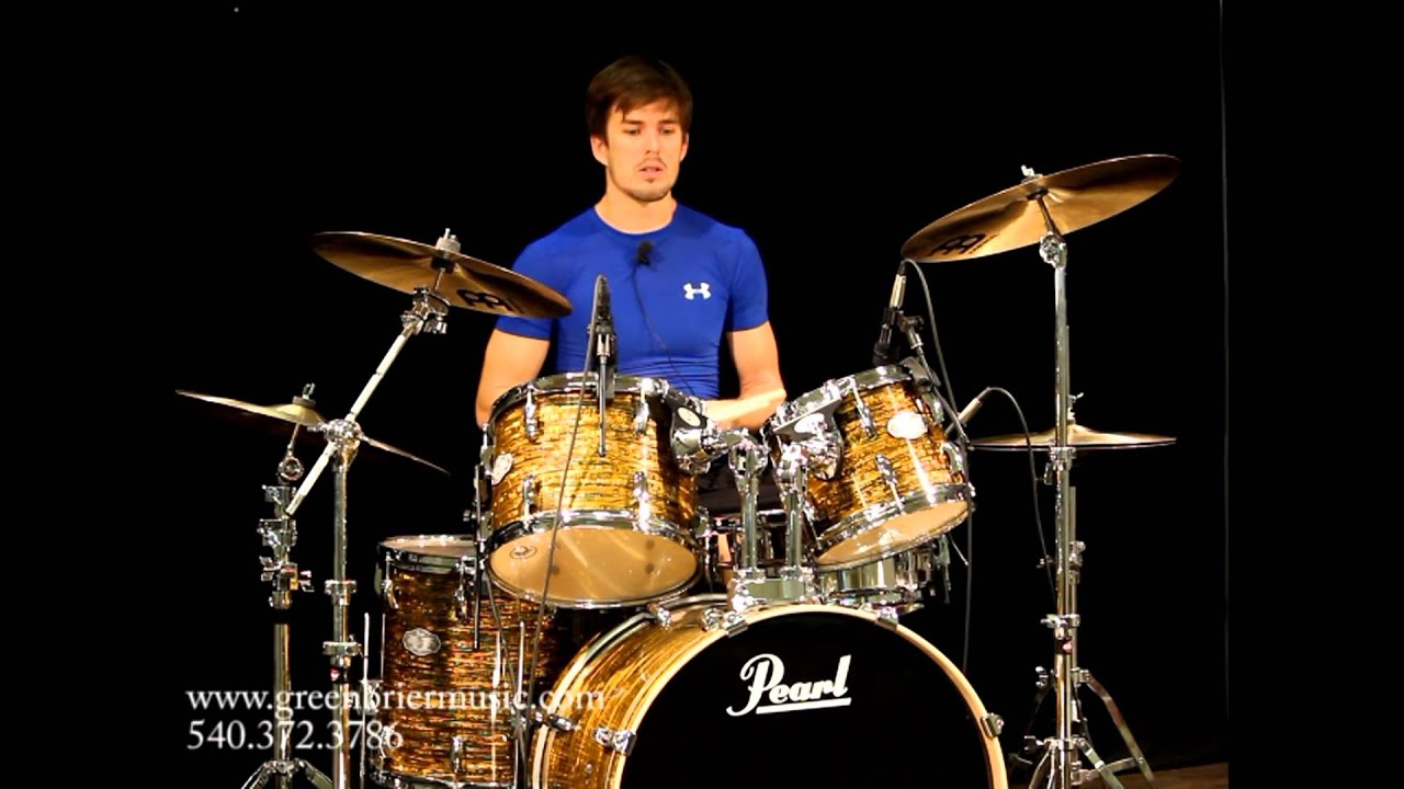 Greenbrier Percussion - Pearl Vision Strata Gold Kit - YouTube