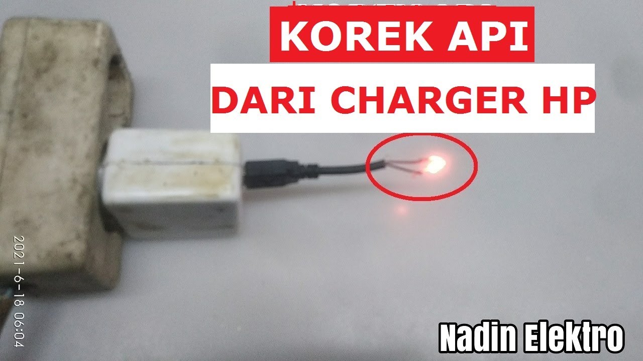 IDE KREATIP//KOREK API 🔥 DARURAT DARI CHARGER HP - YouTube