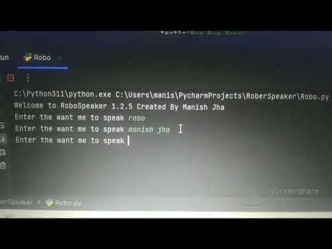 Robo Speaker using Python - YouTube