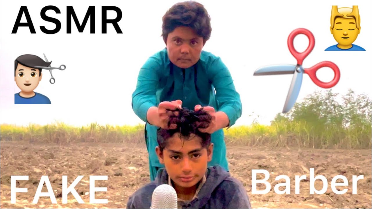 ASMR But I Am Fake Barber 💇🏻‍♂️ ️ - YouTube