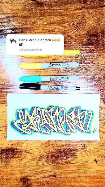 Let me draw your name next. Graffiti Name request "kgram" - YouTube