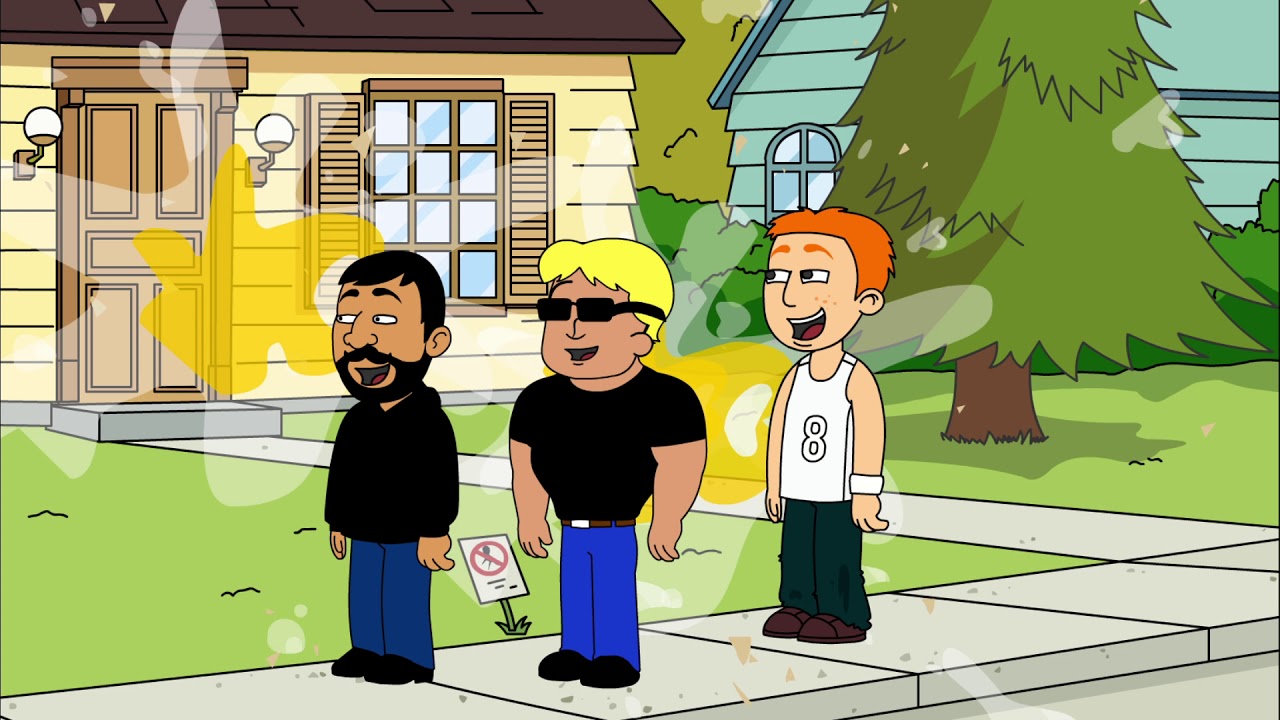 Caillou Calls Mr. Hinkle Grandpa and Gets Grounded - YouTube