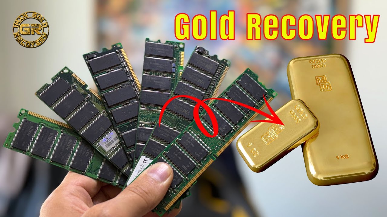 Gold Recovery from DDR Ram ic Chips | How much gold is present in RAM ...