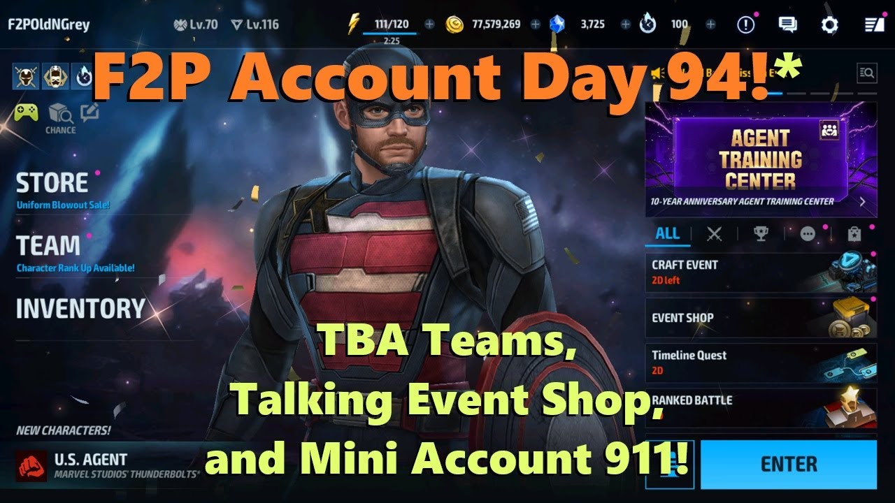 Marvel Future Fight: F2P Account Day 94! TBA Teams, Event Shop, and ...