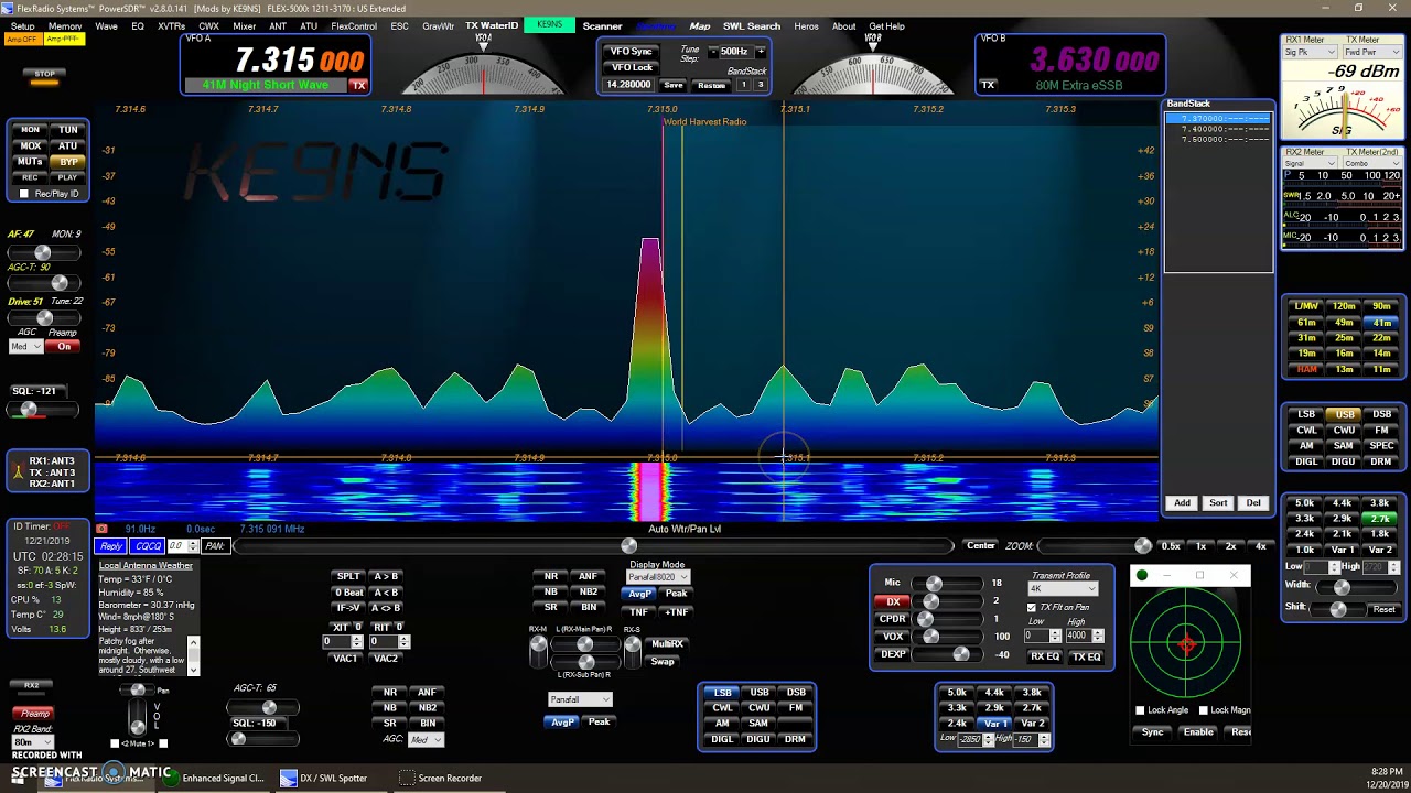PowerSDR KE9NS v2.8.0.141 - YouTube