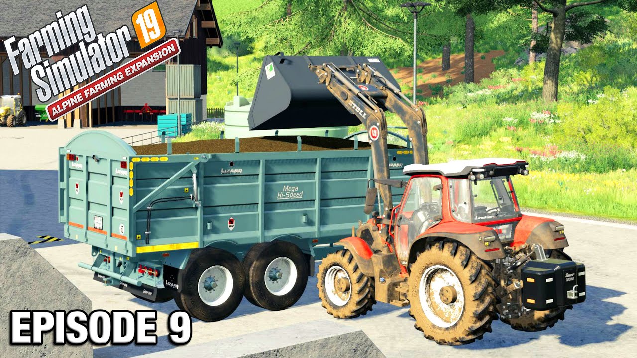 LOADING TRAILERS WITH SILAGE Alpine DLC Timelapse - FS19 Ep 9 - YouTube