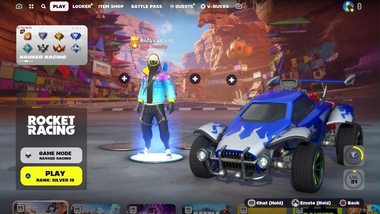 Fortnite Rocket Racing - Gameplay (climbing to the Gold Rank) - YouTube