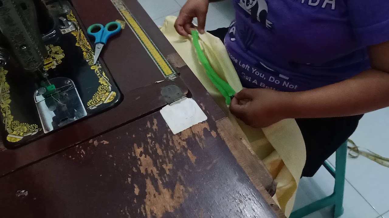 Proses dan Cara Menjahit Resleting dengan Alat Khusus - YouTube
