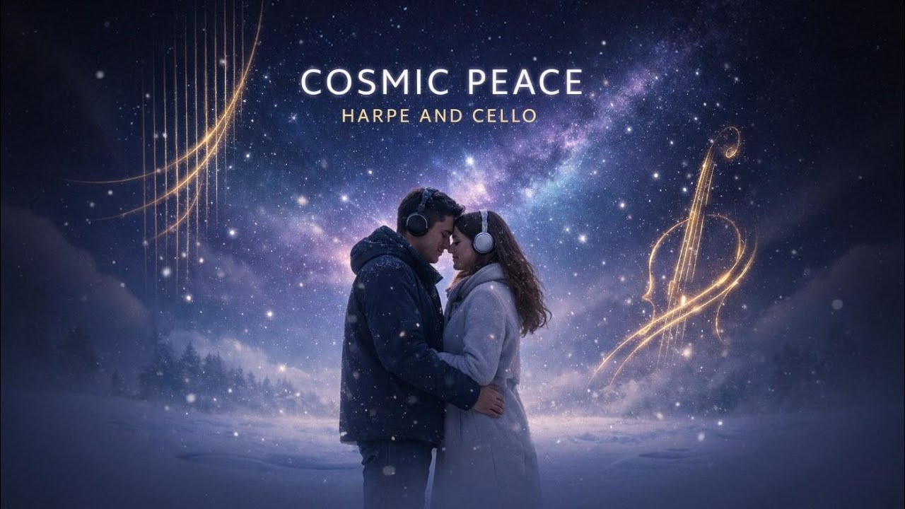 Deep House Relaxation: Ethereal Harp & Cello for Cosmic Calm - YouTube