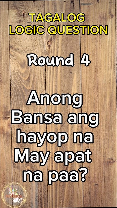 Try this Logic Question (Tagalog Logic Question Round 4) - YouTube