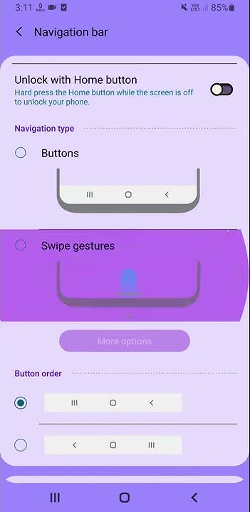 Samsung A71 Navigation Buttons Change - YouTube