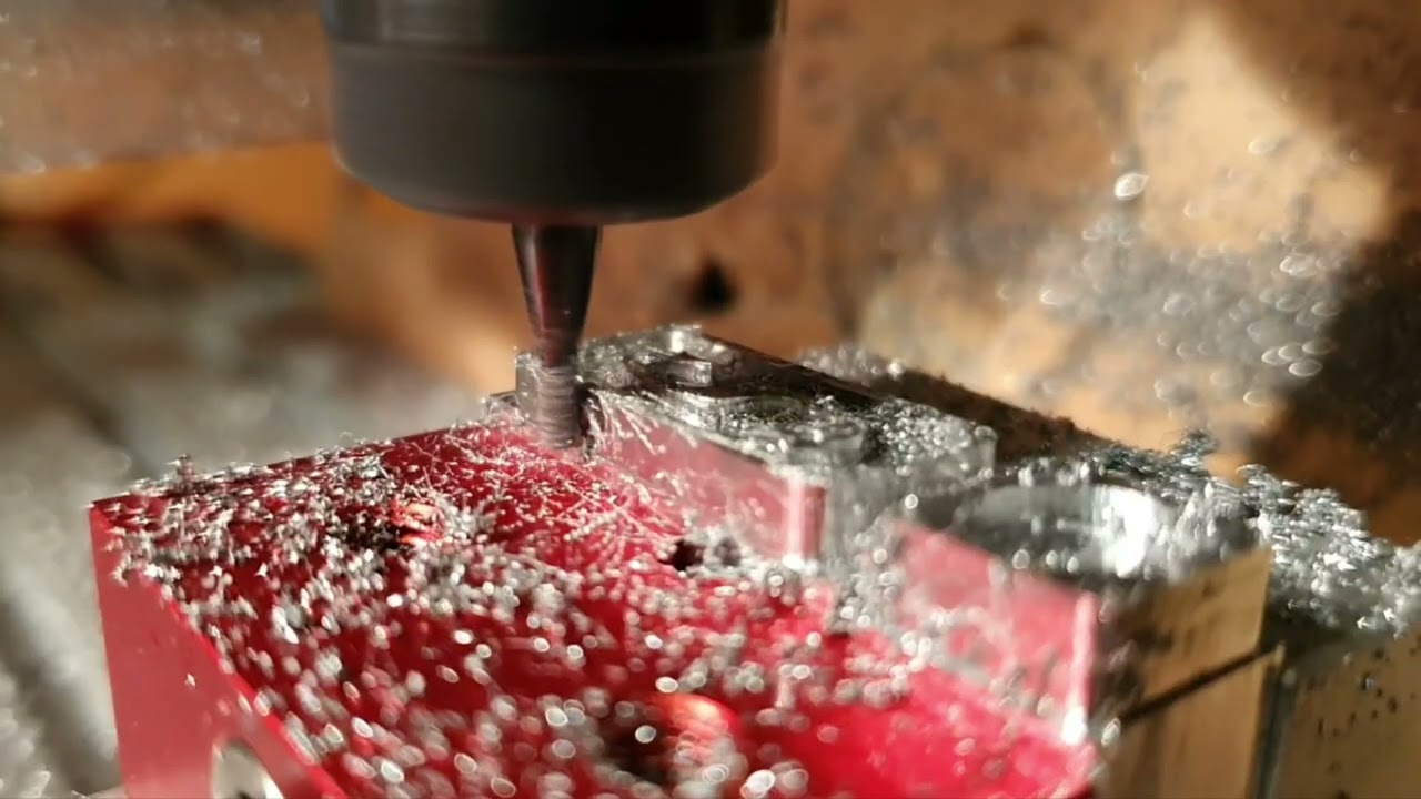 CNC 1419 contour milling Aluminium - YouTube