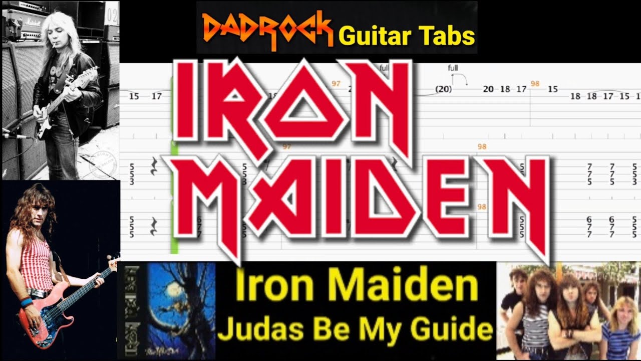 Judas Be My Guide - Iron Maiden - Guitar + Bass TABS Lesson - YouTube
