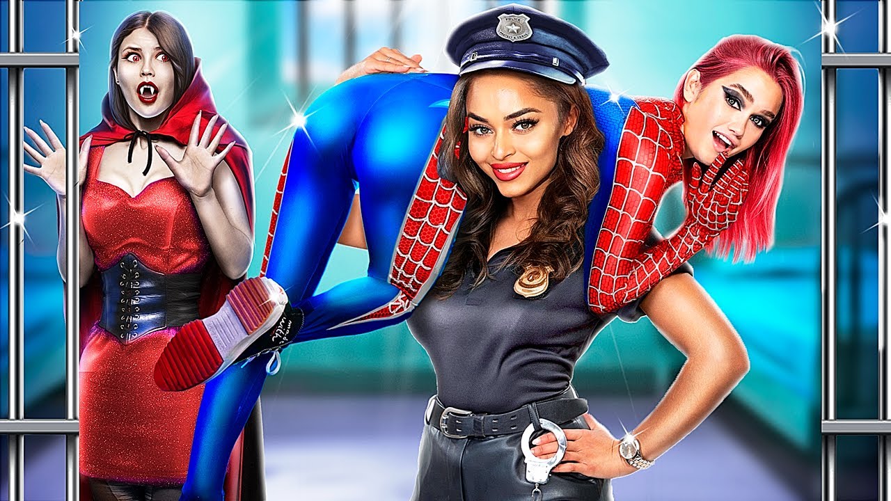 Superheroes in Jail! Extreme Hide and Seek in Boxes Challenge! - YouTube