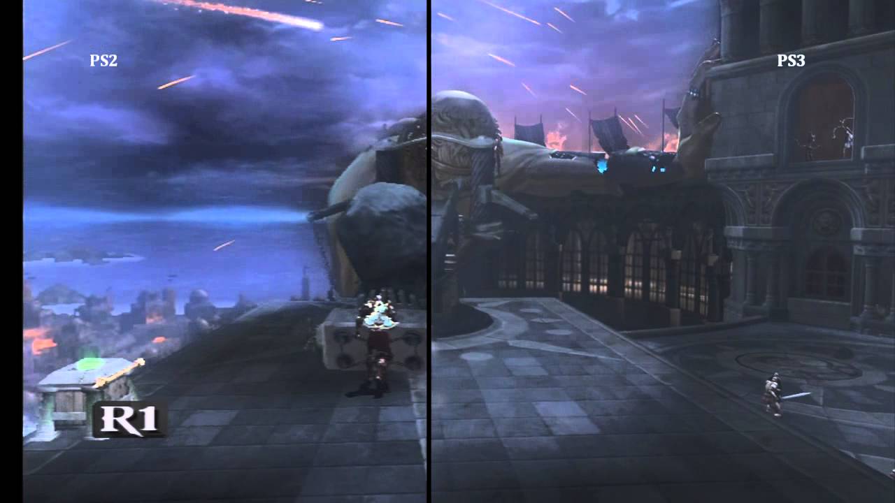 God of War II Ps2 vs Ps3 Comparison HD 720p - YouTube