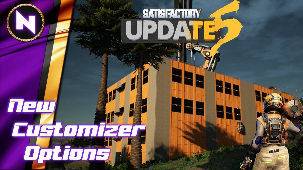 New CUSTOMIZER; From Sky-Platform to Real Factory | Satisfactory Update ...