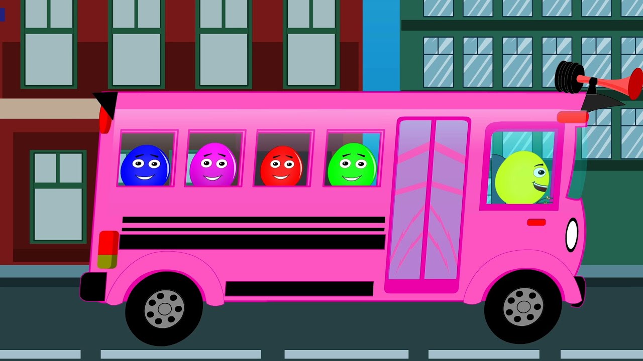 Wheels On The Bus Surprise Eggs | Nursery Rhymes For Kids And Childrens ...