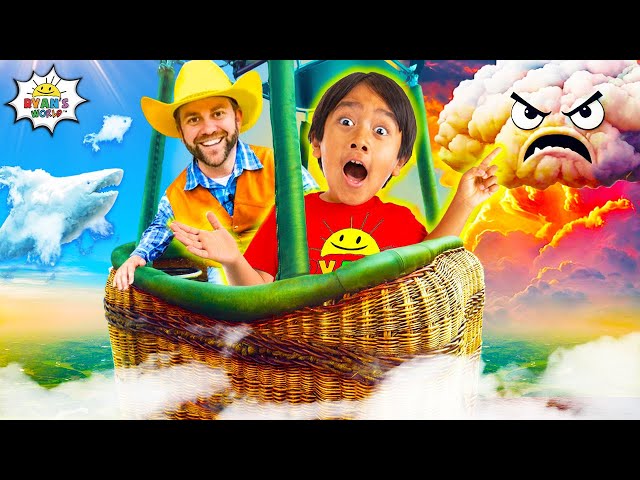 Ryan and Cowboy Jack Make World's Largest Cloud! - Videos For Kids