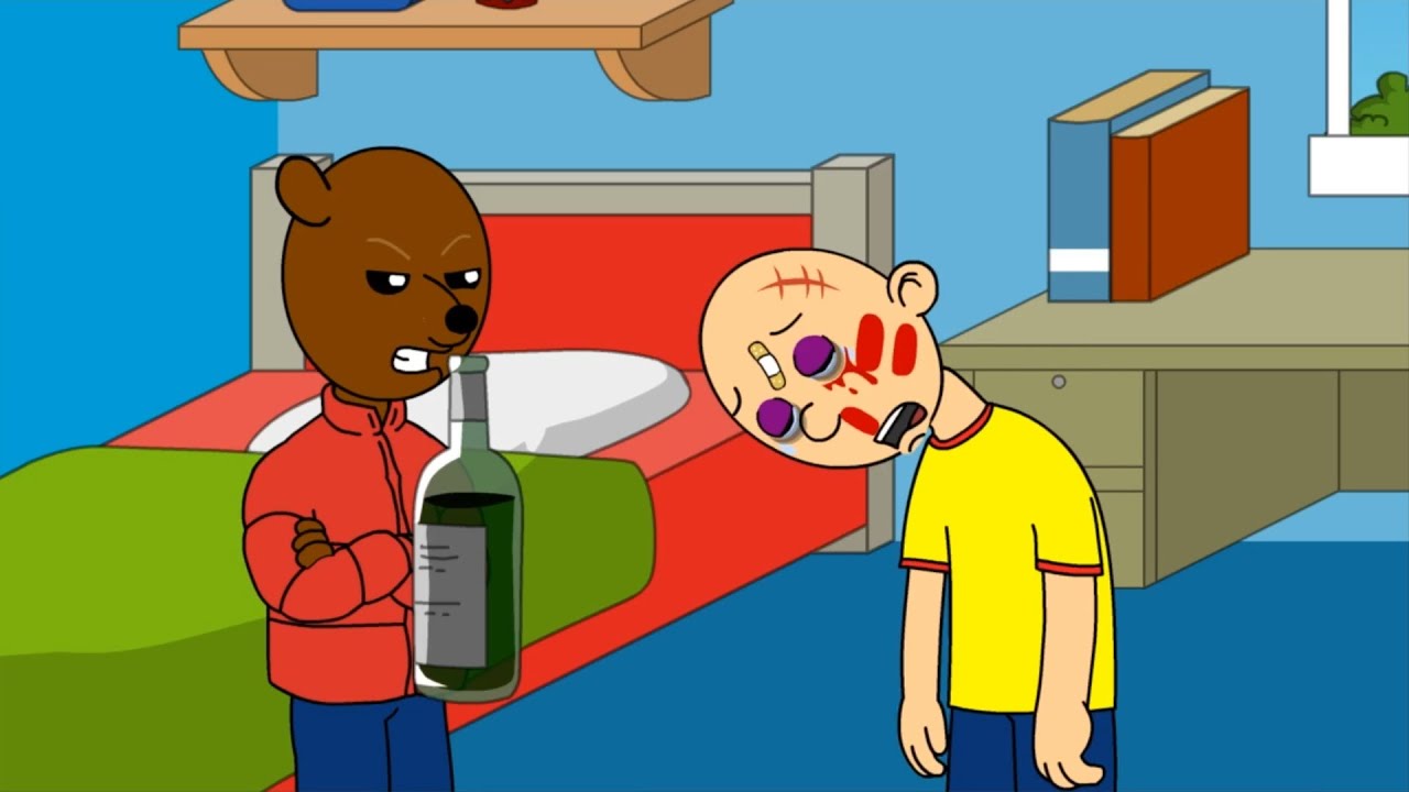 Little Brown Bear Gives Caillou A Punishment Day / Grounded - YouTube