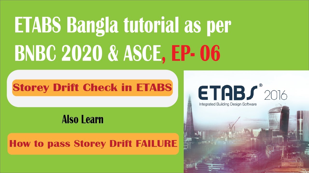 ETABS Storey Drift Check II How to pass Storey Drift Failure in ETABS ...