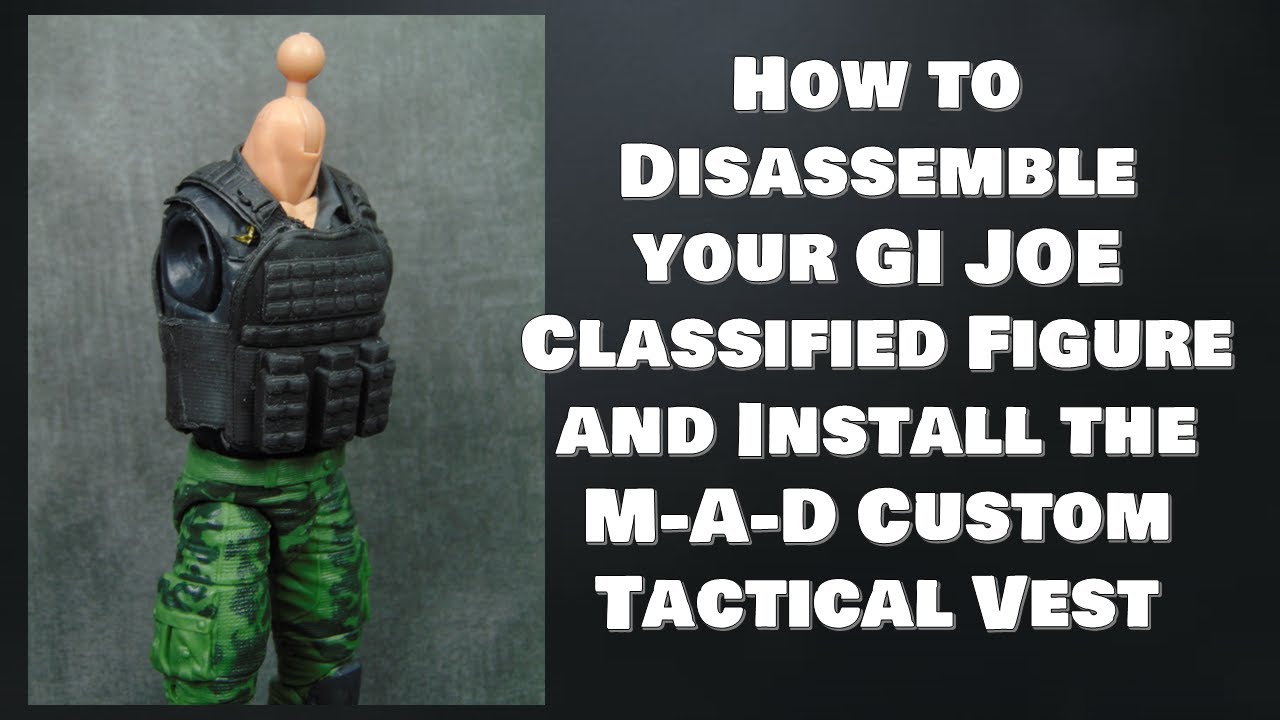 How to Disassemble GI JOE Classified Body Parts and Install the Mini ...