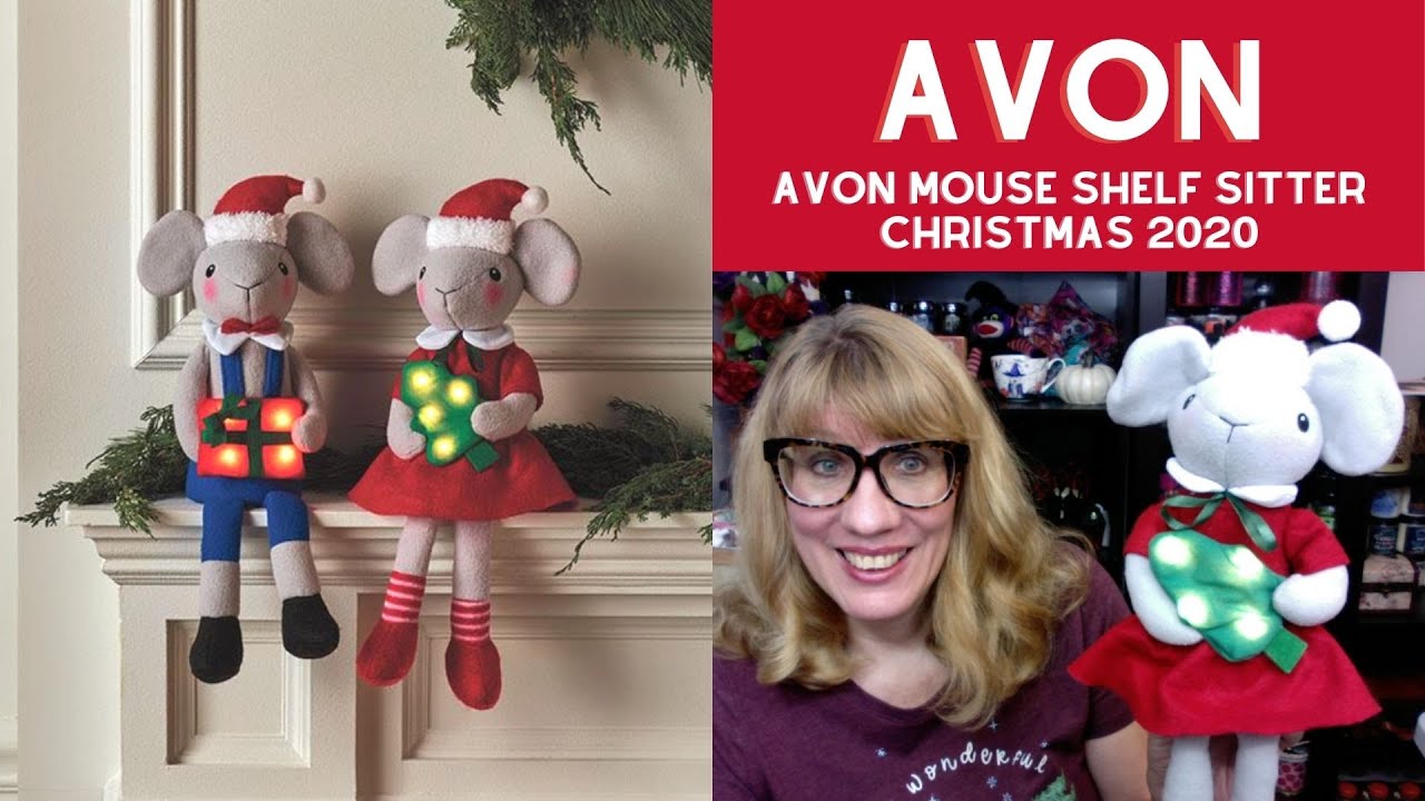 AVON Mouse Shelf Sitter Christmas 2020 - YouTube