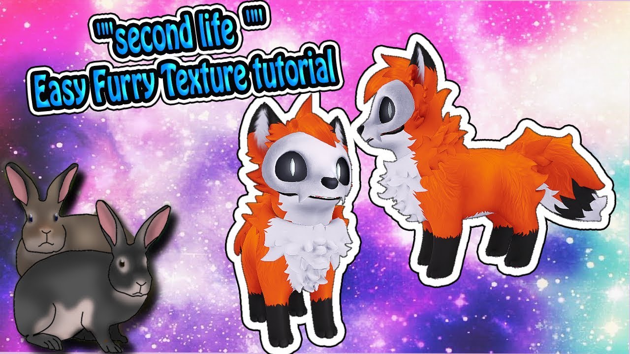 cosmic rabbit -🎃🎃M.O.R] hallowpup🎃🎃 AVATAR second life Furry Texture ...