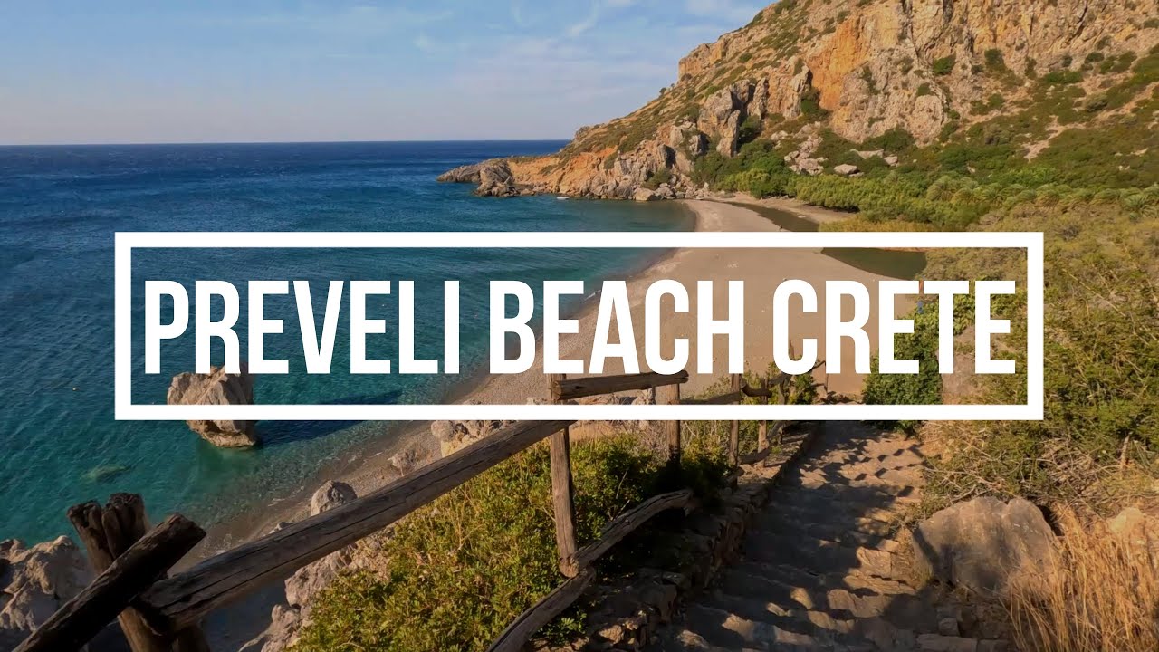 Preveli Beach Crete, 4K, DRONE, RIVER WALK - YouTube