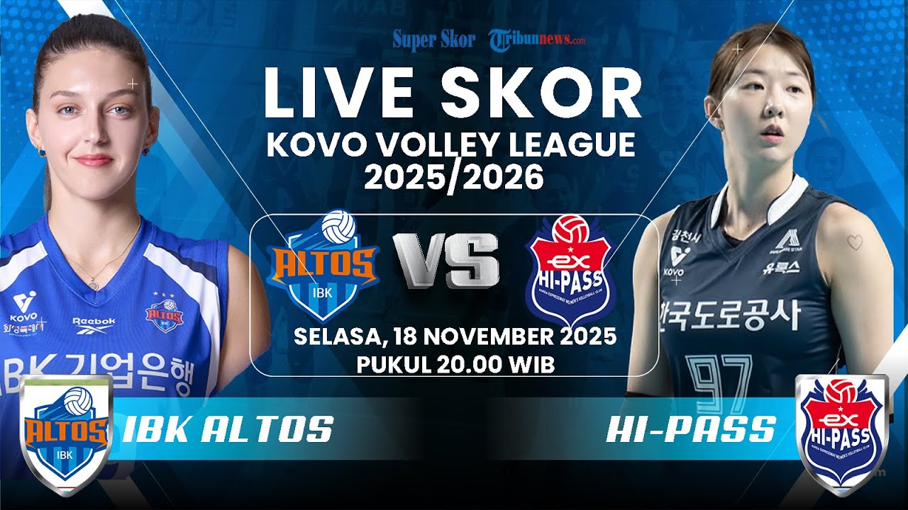 🔴 IBK ALTOS VS HI-PASS, Live Skor Korean Volleyball League Women 2025 # ...