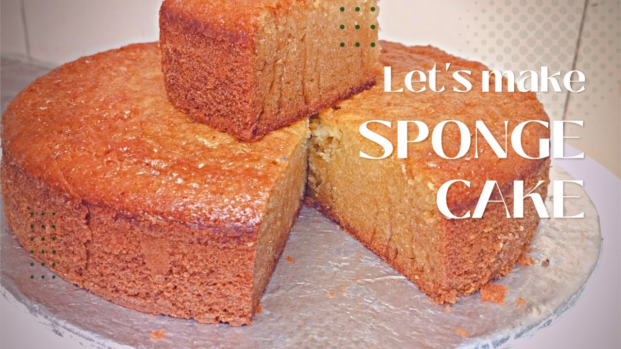 Soft & Spongy tea time sponge cake recipe #basicplainspongecakerecipe # ...