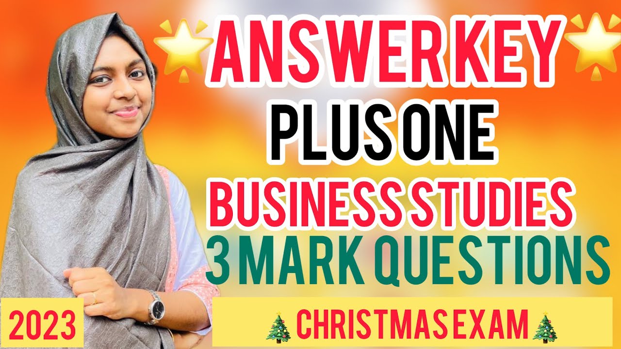 💯💥ഇതാ പിടിച്ചോANSWERS😎🔥| +1| BUSINESS STUDIES 📚| CHRISTMAS EXAM 🎄2023 ...