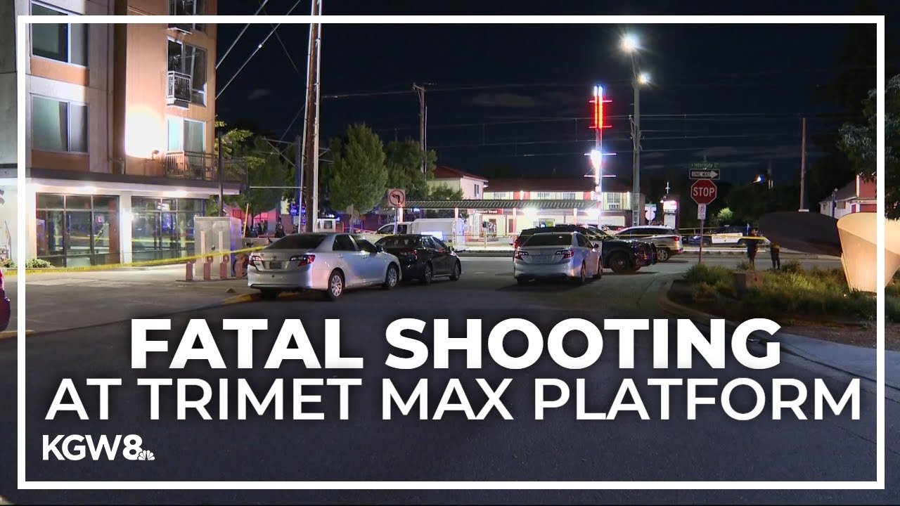 Man dead after shooting at TriMet MAX platform in North Portland - YouTube