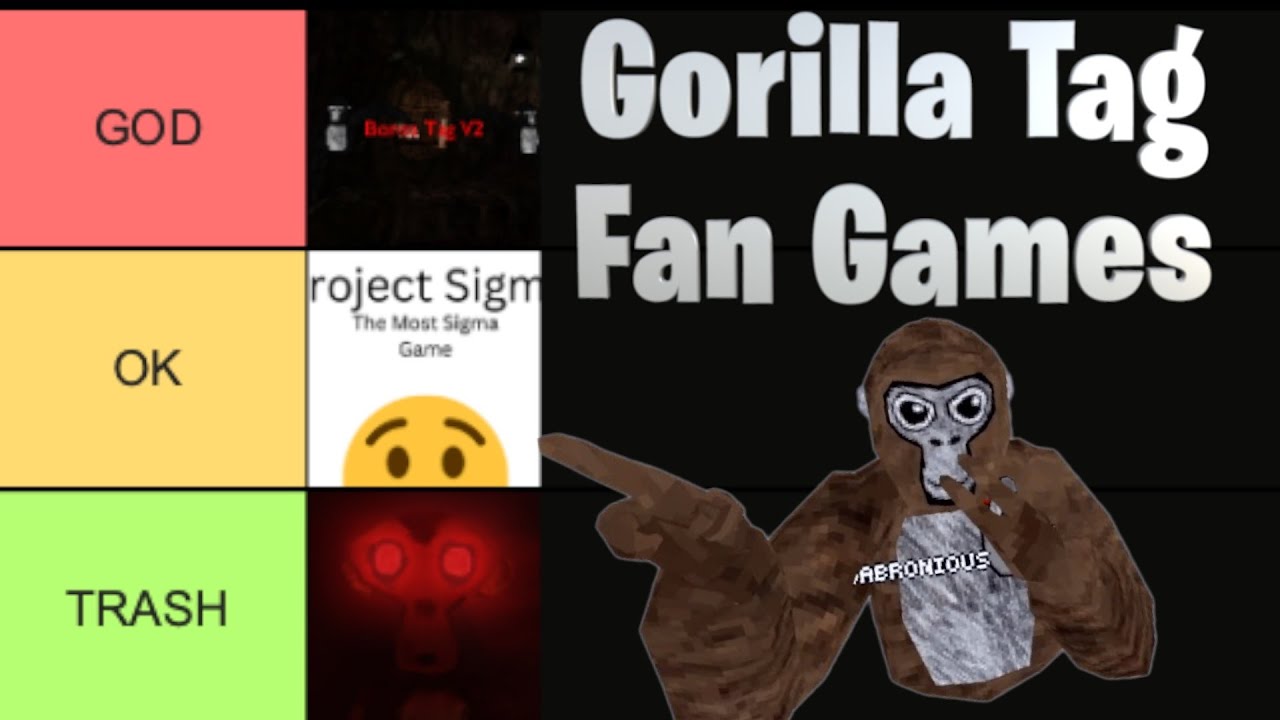 Top 10 Gorilla Tag Fan Games Ranked!! - YouTube