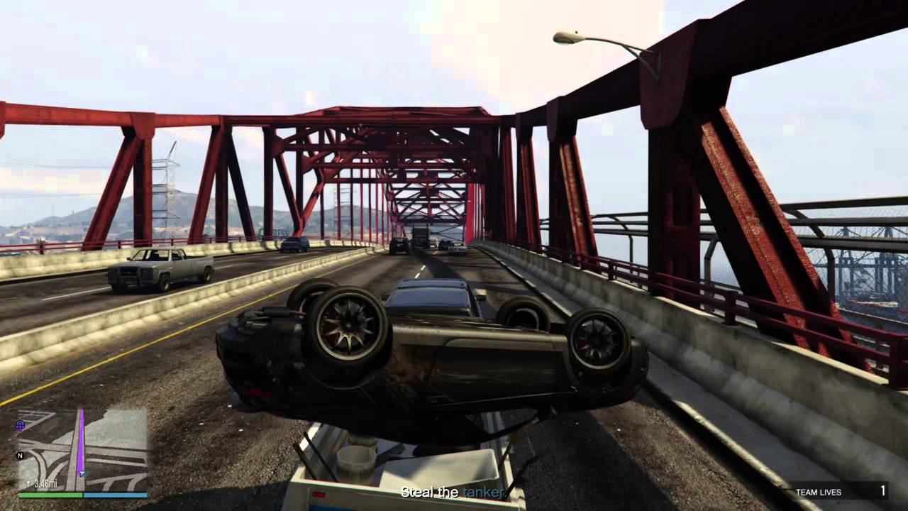GTA V Guardrail Fail - YouTube