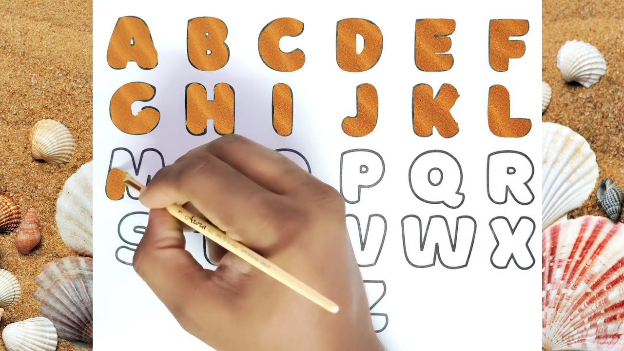 Discovering A to Z in the Sandy Seashore 🏖️" #Alphabet #BeachFun # ...