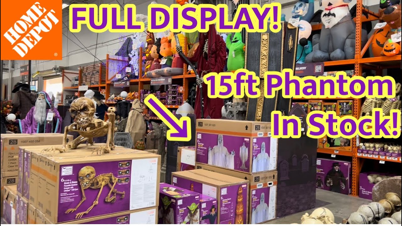 HOME DEPOT HALLOWEEN 2022. PHANTOM, WEREWOLF, WITCH IN STOCK! - YouTube