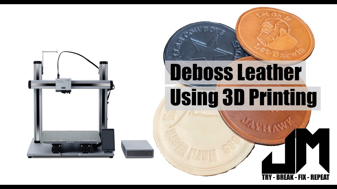 How to Deboss Leather Using 3D Printing - YouTube