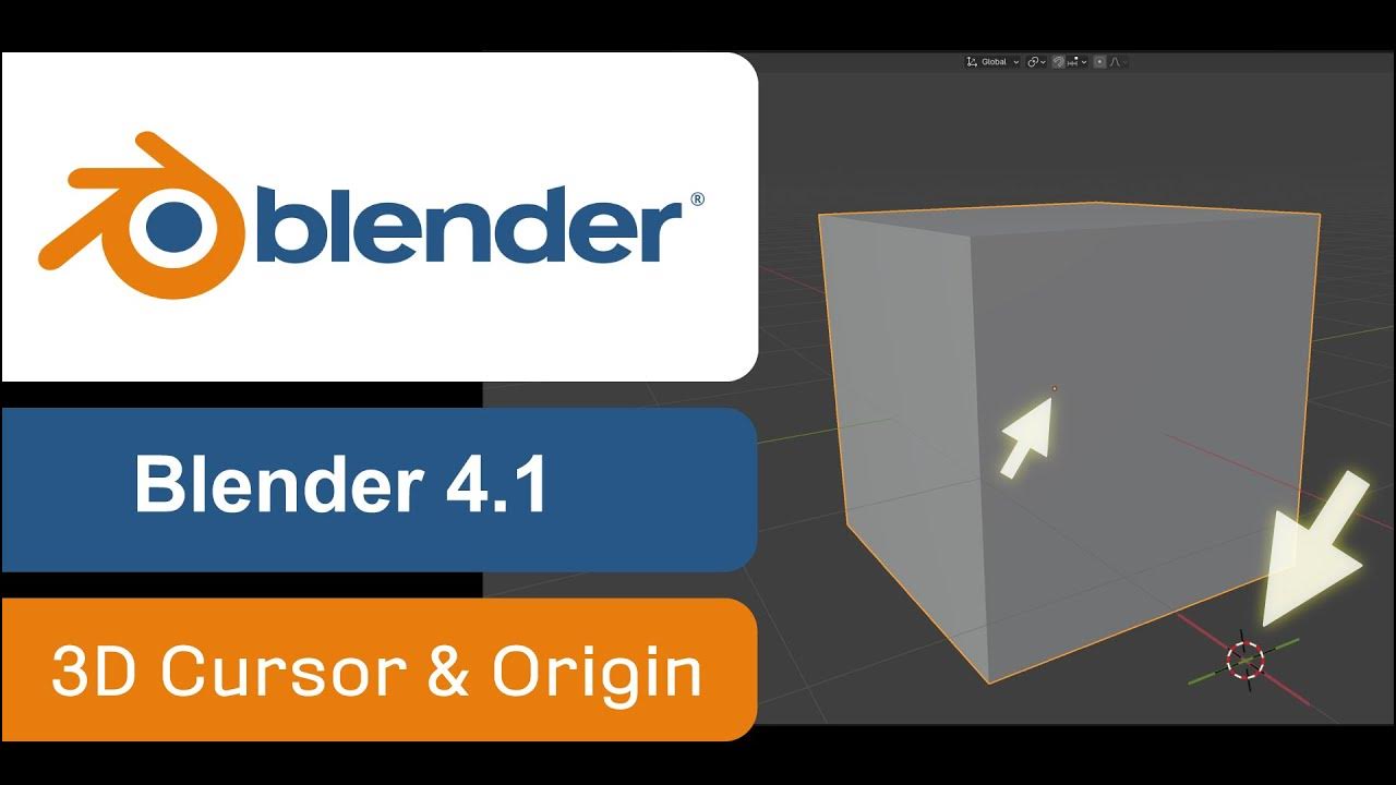 [Blender 4.1]blender tutorial for begginer / 3D Crusor & Pivot - YouTube