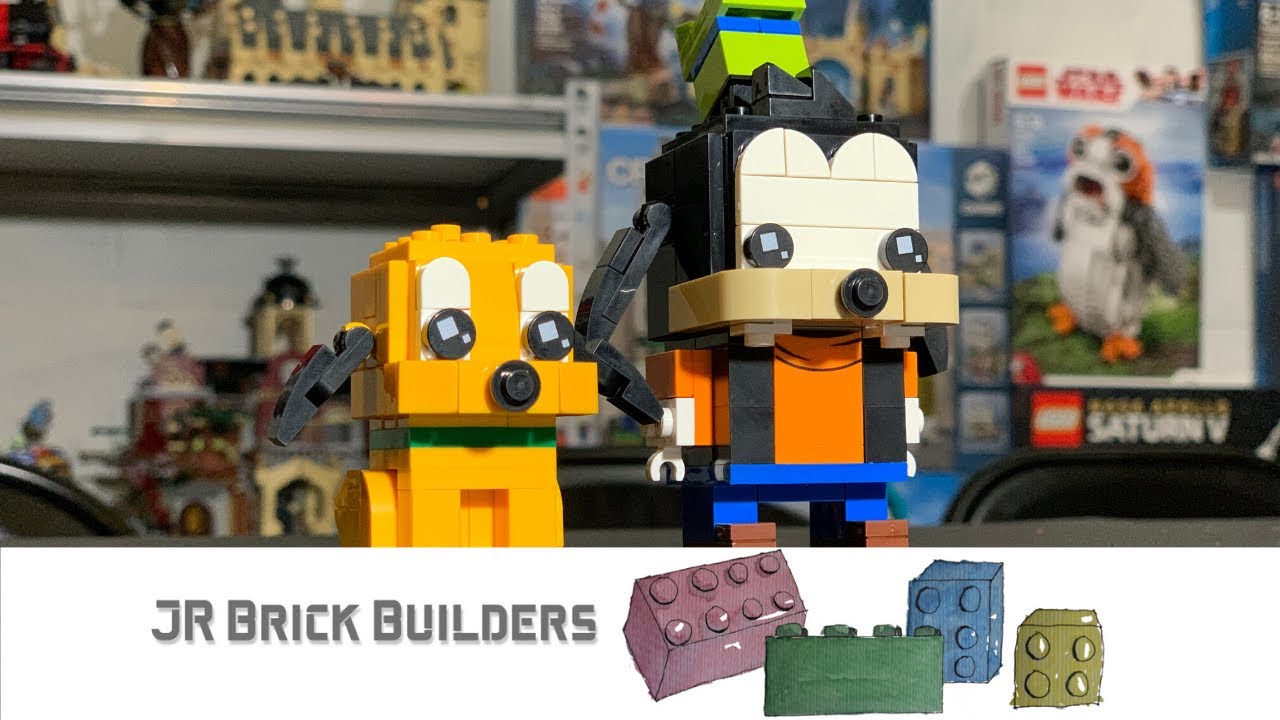 LEGO Goofy and LEGO Pluto: LEGO Brickheadz 40378 - YouTube