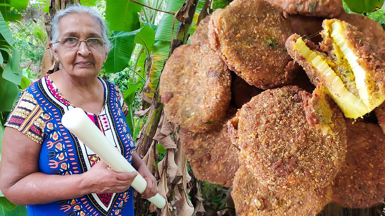 Banana stem cutlets taste of the village - Kesel bada Katlat Recipe ...